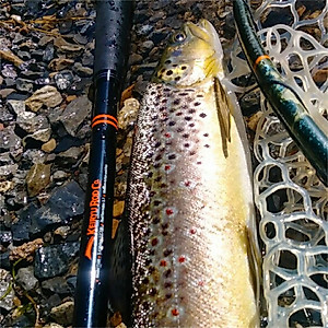 Keiryu Rod Co. T100 Rod. Telescopic 17.7 ft. Keiryu Fly Fishing Rod. Perfect for Euro Nymphing, Dry Flies, and Weighted Rigs. High Performance IM Carbon Rod and Starter Kit.