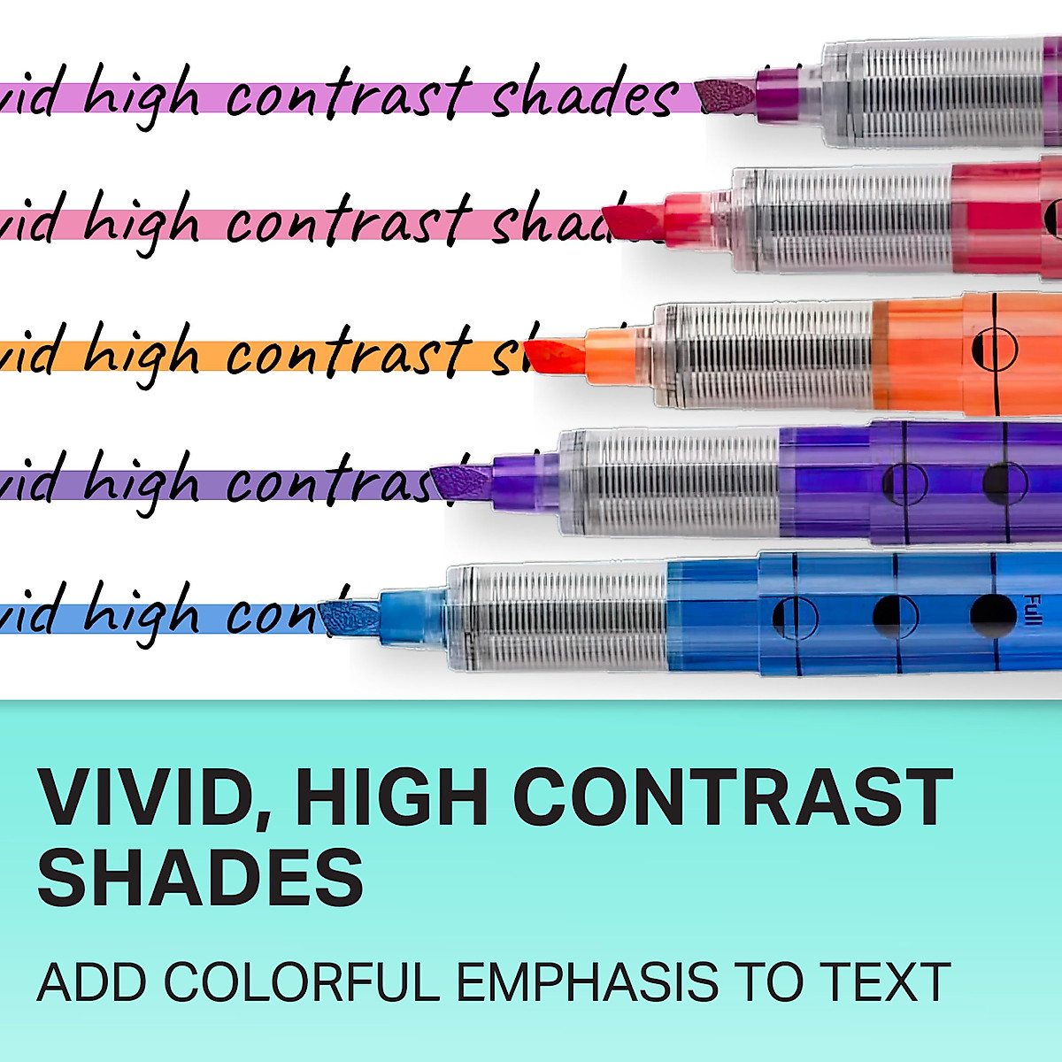 Sharpie Liquid Highlighter, Chisel Tip Highlighters, Assorted Colors, 10 Count