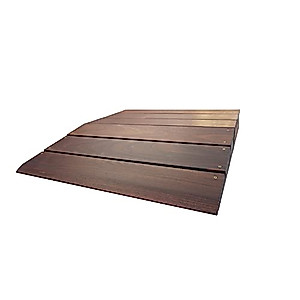Outdoor Intermediate Wheelchair Ramp and an Outdoor Intermediate Step (Made in the USA) (Ironwood)
