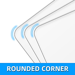 Macroclo Plastic Clipboards, A4 Acrylic Clear Board 8.5x11 for Classroom, Students, Transparent Letter Size 9" x 12.5" with Low Profile Clip, Office & School Supply