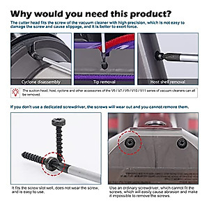 Strong Trigger Assembly Replacement for Dyson V11 SV14 Vacuum Cleaner Disassembly Tool Screwdriver Set