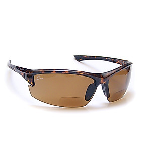 Coyote Eyewear Polarized Reader Sunglasses, Tortoise, Copper +2.50 Power