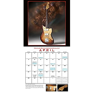 Fender Custom Shop Guitar 2024 Wall Calendar, 12" x 12"