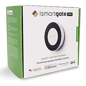 ismartgate PRO Smart Garage Door Opener Remote. Compatible Apple Homekit, Amazon Alexa, Google Assistant, IFTTT, Samsung SmartThings. Compatible with All Garage Openers. Wireless Sensor Included.