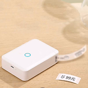 SLNFXC Portable Label Maker Wireless Bluetooth Label Printer for Phone Office Home Name Tape Sticker