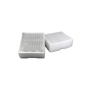 HPLC Vial Inser,300ul Glass Inserts, 9-425 vials Glass Flat Base Inserts,Pack of 100