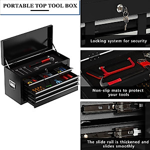 8-Drawer High Capacity Rolling Tool Box with Wheels,Rolling Tool Chest with Drawer,Tool Box on 4 Wheels with Lock, Tool Storage Cabinet Removable Portable Box for Garage Warehouse