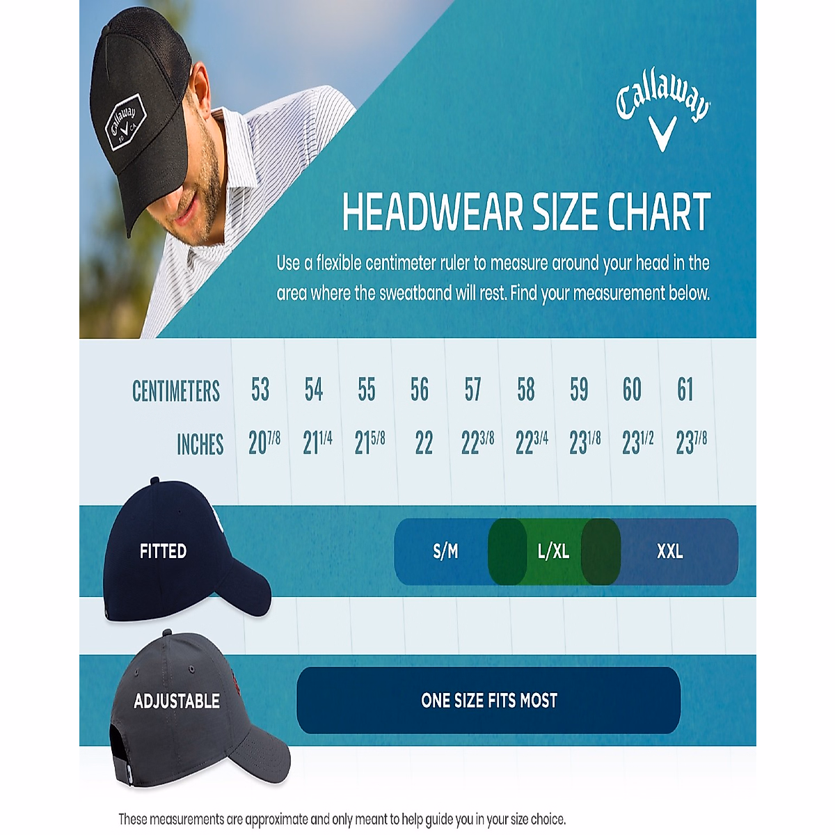 Callaway Golf 2018 Heritage Twill Adjustable Hat, Adjustable, Black/ Black/ Silver