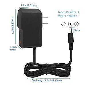 MTYTOT 5V 1A Power Supply 100-240V AC to DC 5Volt 1Amp 1000mA 0.8A 0.5A 450mA AC/DC Power Adapter DC Plug 5.5mm x 2.5mm