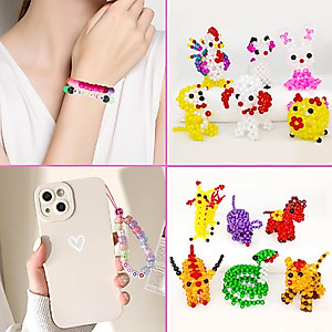 YMSDZHL 1000PCS Bracelet Making Kit, Friendship Jewelry Necklace Bracelet kit 24 Colors 9mm Pony Beads for Bracelet Making Beads, Letter Bead for Jewelry Making, DIY Crafts Gifts for Girls Adults