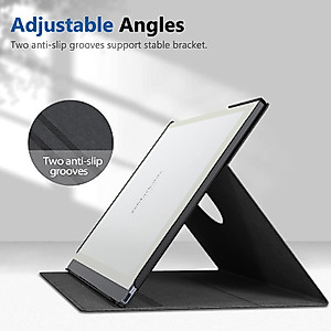 E NET-CASE Slim Lightweight Case for Remarkable 2 10.3" 2020, 360 Degree Rotating Protective Remarkable Tablet, Remarkable 2 Tablet with Pencil Holder, Not Fit Remarkable 1 (Black)