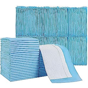 100 Pack Disposable Changing Pad,High Absorbent Diaper Changing Pads,Waterproof Leak Proof Baby Disposable Underpads Incontinence Bed Pads,Breathable Chucks Pads for Adult Child Baby Pets,18X24inch