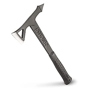 ESTWING Tomahawk Axe - 16.25" Lightweight Hatchet with Forged Steel Construction & Shock Reduction Grip - EBTA, Black