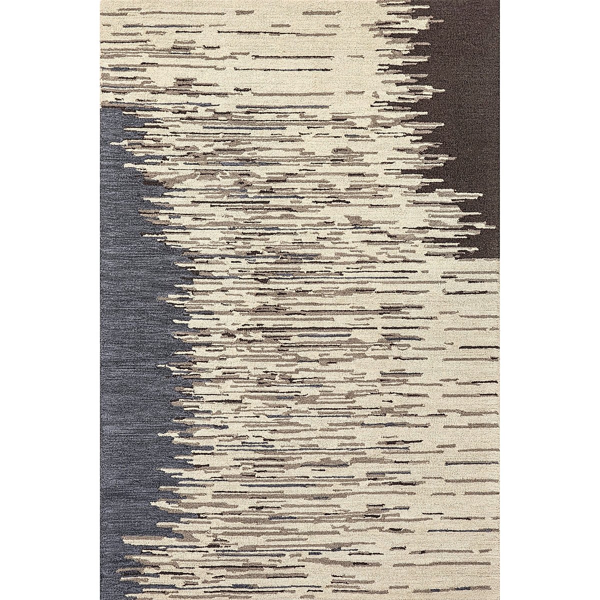nuLOOM Audrie Contemporary Abstract Wool Area Rug, 8x10, Grey