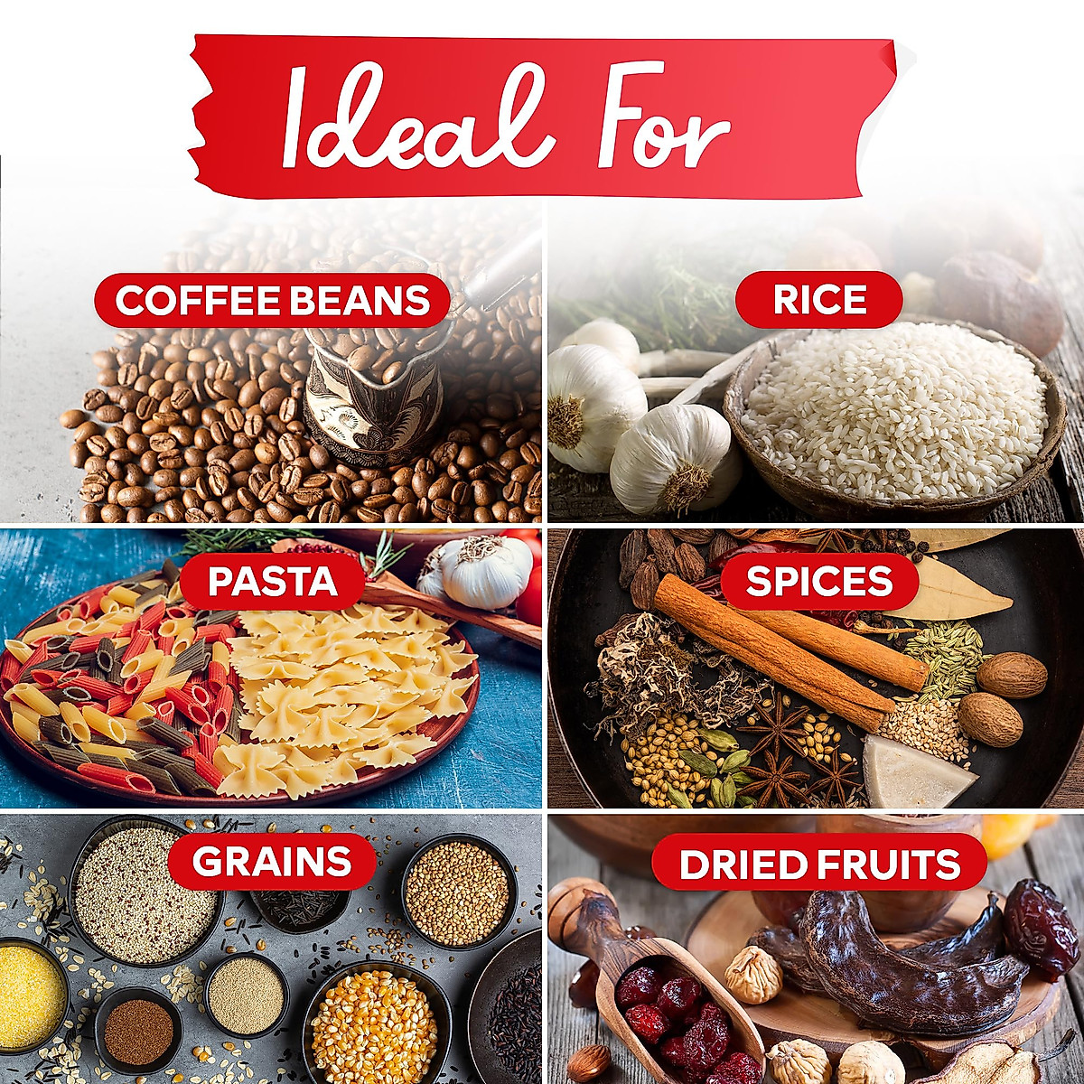 XFasten Resealable Mylar Bags for Food Storage with 112 Labels 1 Quart 7" x 10" (100-Pack) Resealable Bags for Small Business Resealable Mylar Bag for Food Preservation, Sealable Bags for Packaging