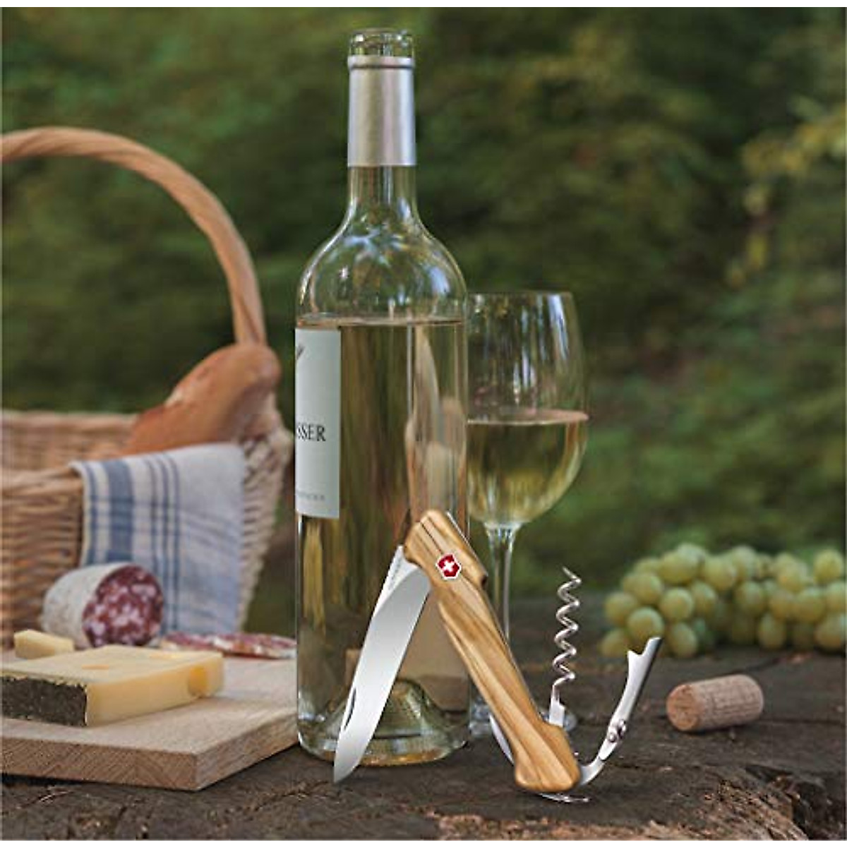 Victorinox 0.9701.64 Wine Master Olive With Pouch 130mm For the Wine Connoisseur in Olive Wood 5.1 inches
