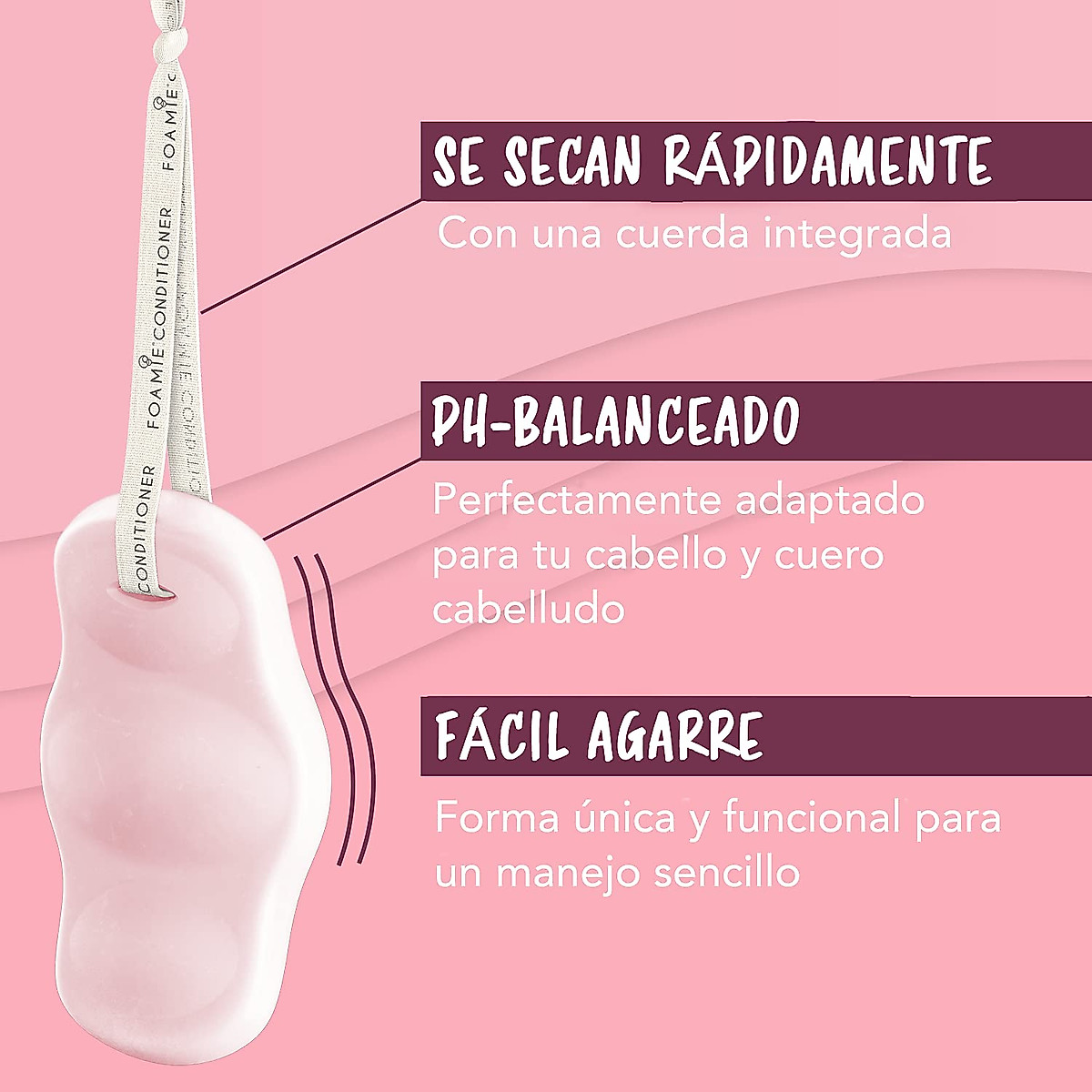 Foamie Hair Conditioner Bar for Damaged Hair, Plastic Free, 80g