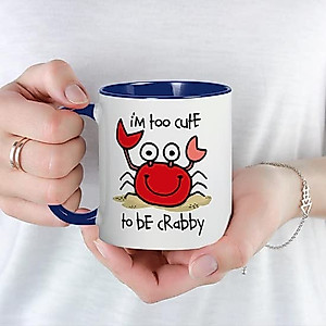 CafePress Too Cute Crab Mug Ceramic Coffee Mug, Tea Cup 11 oz