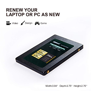 INLAND Professional 256GB SSD 3D TLC NAND SATA III 6Gb/s 2.5" 7mm Internal Solid State Drive (256GB)