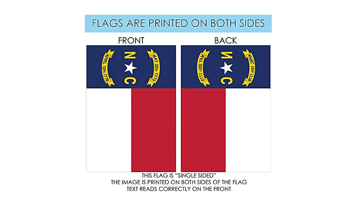 Toland North Carolina State House Flag - USA Made, Durable