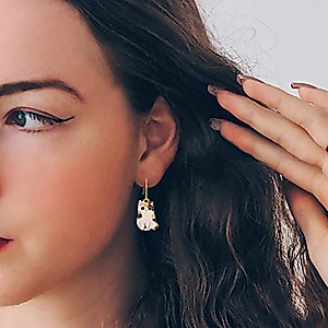 Spinningdaisy Proud Cat Mom Earrings | Gift for Cat Lovers Kitten