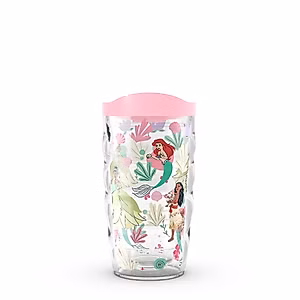 Tervis Disney - Princess Paradise Made in USA Double Walled Insulated Tumbler Travel Cup Keeps Drinks Cold & Hot, 10oz Wavy, Classic