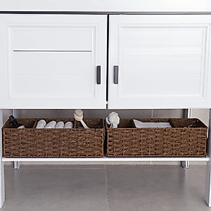 StorageWorks Round Paper Rope Storage Baskets