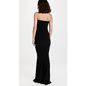Norma Kamali Women's Strapless Fishtail Gown, Black, L