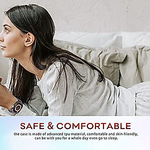 Armor Case for Apple Watch Ultra 49mm Case, Soft Matte Bumper + Hard Clear Face Frame, Military-Grade Anti-Scratch & Shockproof Watch Cover for Apple Watch Ultra Case 49mm Accessories - Black