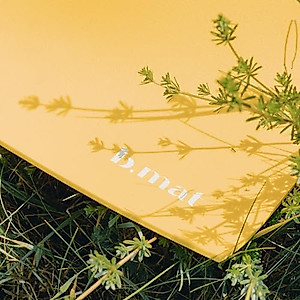 B YOGA B Mat Strong 6mm Thick Yoga Mat, 100% Rubber, Sticky & Eco-Friendly Exercise Mat, Non-Slip for Hot Yoga, Fitness, Pilates, Exercise, Stretching, Gym or Home Workouts (71" Deep Blue)