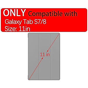 Berkin Arts Samsung Galaxy Compatible with Tab S8/S7 Case 11 Inch Model SM-X700/X706/T870/T875/T878Tri-Fold Stand Cover Cloisonnism Vibrant Expressive Colorful Energetic Brush