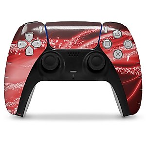 WraptorSkinz Skin Wrap compatible with Sony PS5 DualSense Controller Mystic Vortex Red (CONTROLLER NOT INCLUDED)