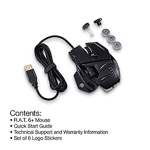 Mad Catz The Authentic R.A.T. 6+ Optical Gaming Mouse, Black