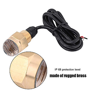 Drain plug light, Marine Boat 12V Brass Glass Blue LED Underwater Light Lamp Drain Plug1/2" NPT Yacht Accessory
