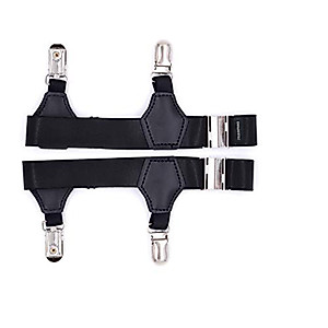 Mens Sock Garters Belt Adjustable 2-pack Sturdy Clip Suspenders