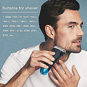 Aijen 70s Shaver Replacement Heads - Compatible with braun Series 7 Replacement Heads - Compatible with 720, 750CC, 760CC, 765C etc.