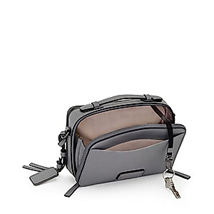 TUMI Voyageur Mari Crossbody - Luxe Leather Crossbody Purse - Phone Crossbody Bag - Pearl Grey