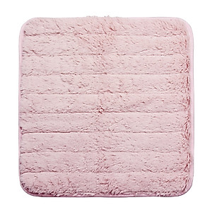 Soft Plush Chair Pads with Ties Winter Indoor Warmth Square Chair Covering Nonslip Comfort Dining Seat Pads Stool Mat Cover Decoration for Home Patio Kitchen Office Dorm