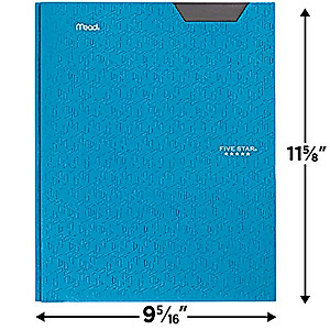 Five Star 2 Pocket Folder, 4 Pack, Plastic Folders with Stay-Put Tabs and Prong Fasteners, Holds 8-1/2” x 11" Paper, Writable Label, Assorted Colors (38064)