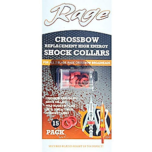 Rage 32700 High Energy Crossbow Shock Collars, Red, 100/125 gr.