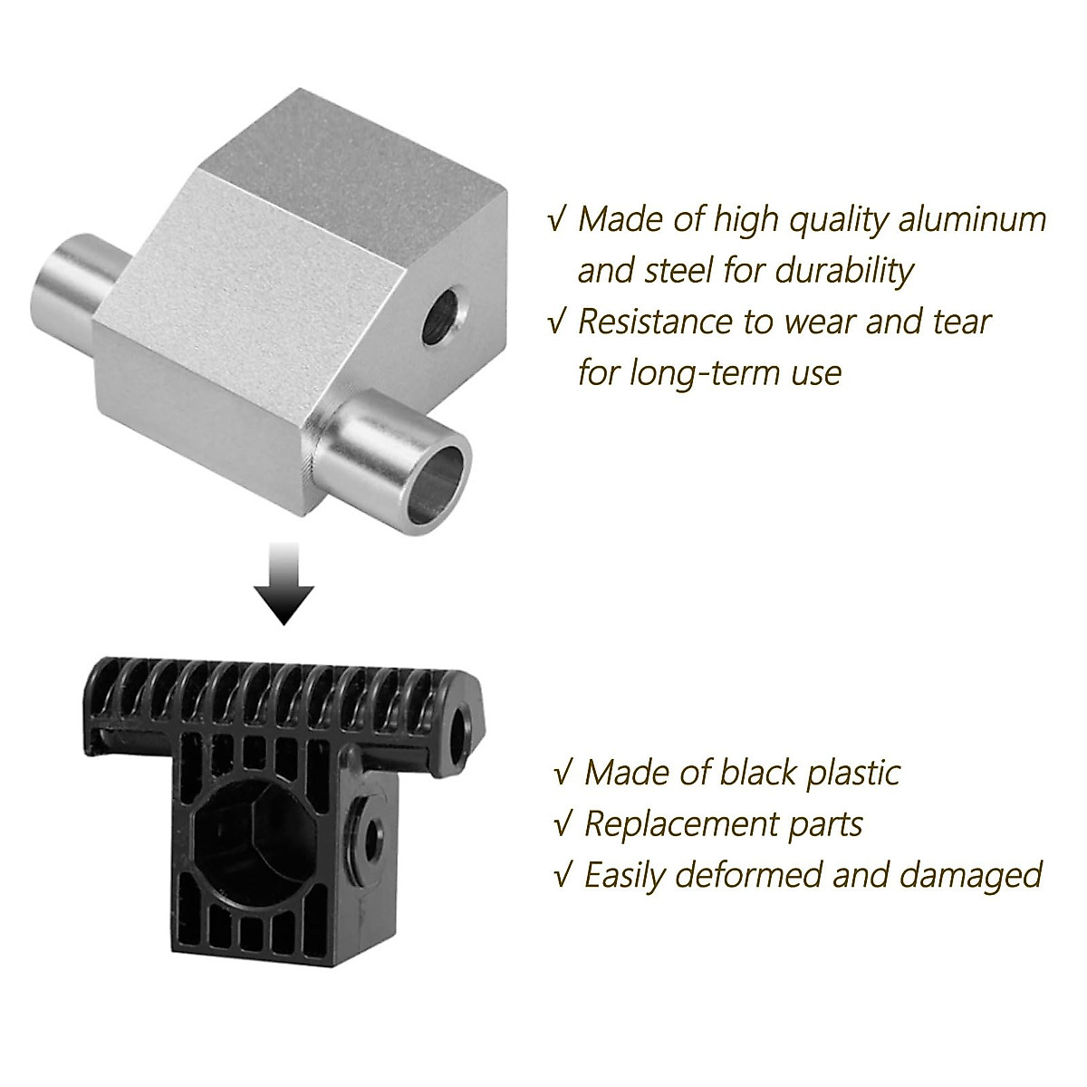 Tesmirror Metal Toggle Drive Connector and Metal Drive Toggle and Clevis Mount Power Recliners,Fits for La-Z-Boy/Lazyboy Power Recliners,Fits All L-Z-Boy Power Recliners