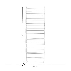 Sunbeam SR00753 Door' 36-Pair Shoe Rack [Misc.], White