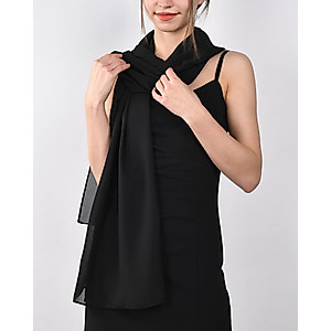 FURTALK Womens Soft Chiffon Shawls and Wrps For Evening Dresses Wedding Bridal Elegant Scarves