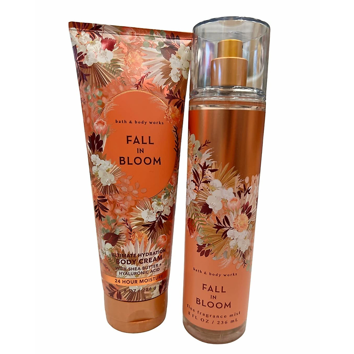 Bath and body Lotion , Perfume Mist , Shower Gel Holiday and Tropical Fragrance Collection (Fall in Bloom Mist and Shea Set, 2 Pc Set)
