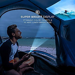 Kodak Ultra Mini Portable Projector - HD 1080p Support LED DLP Rechargeable Pico Projector - 100" Display, Built-in Speaker - HDMI, USB and Micro SD - Compatible with iPhone iPad, Android Phones
