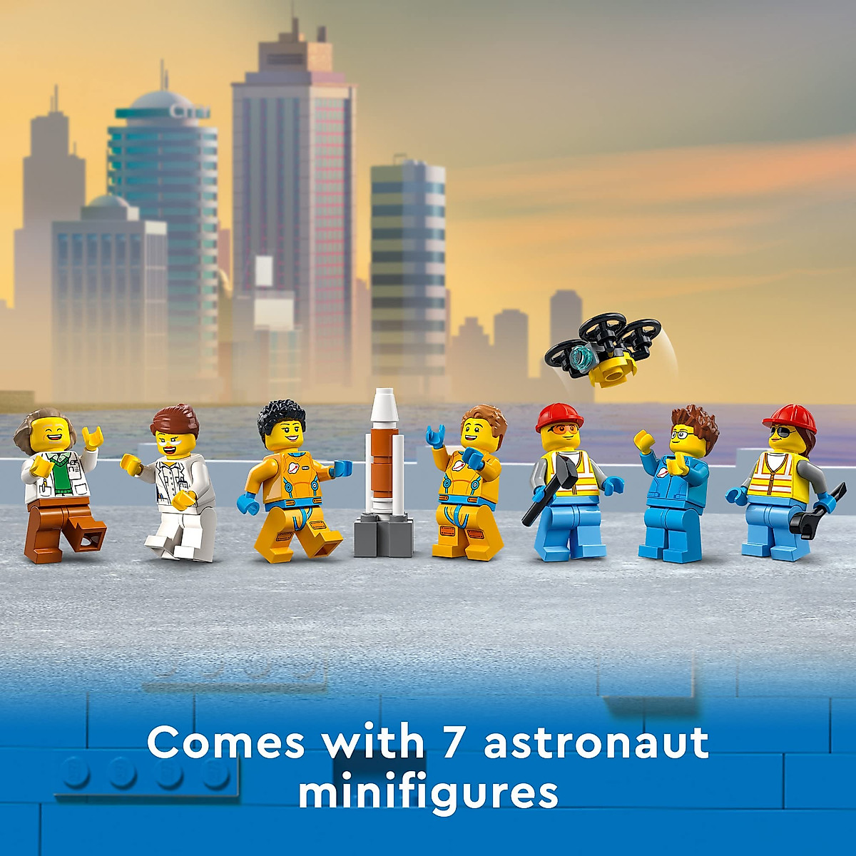 LEGO City Rocket Launch Center Building Toy Set 60351, NASA-Inspired Space Toy with Rocket, Launch Tower, Observatory, and Mission Control, Pretend Play Space Toy for Kids Boys Girls Age 7+ Years Old