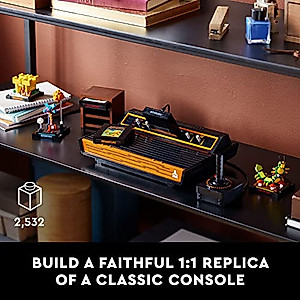 LEGO Icons Atari 2600 Building Set 10306 - Retro Video Game Console and Gaming Cartridge Replicas, Featuring Minifigure and Joystick, Nostalgic 80s Gift for Gamers and Adults
