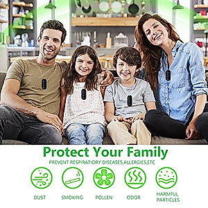 Portable Air Purifier Necklace, Personal Wearable Negative Ionizer Air Cleaner for Adults and Kids