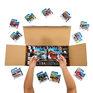 Hot Wheels Toy Trucks & Cars, 50-Pack, Set of 50 1:64 Scale Individually Packaged Vehicles, Instant Collection (Styles May Vary) (Amazon Exclusive)