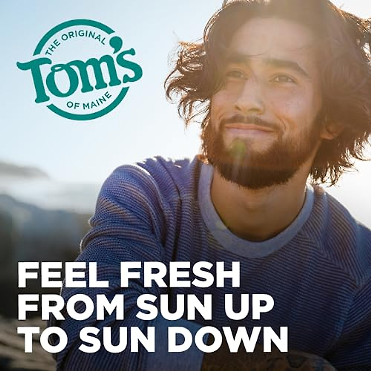 Tom's of Maine Long-Lasting Aluminum-Free Natural Deodorant for Men, Mountain Spring, 2.8 oz. 3-Pack (Packaging May Vary)